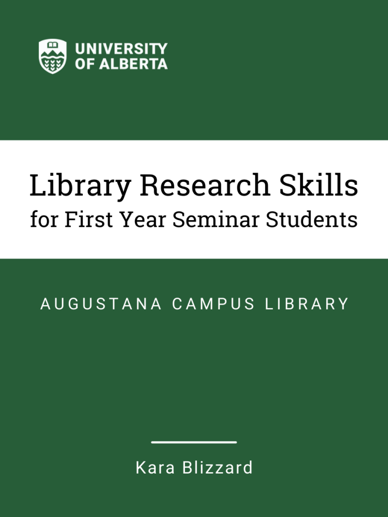 Library Research Skills for First Year Seminar Students – Simple Book ...