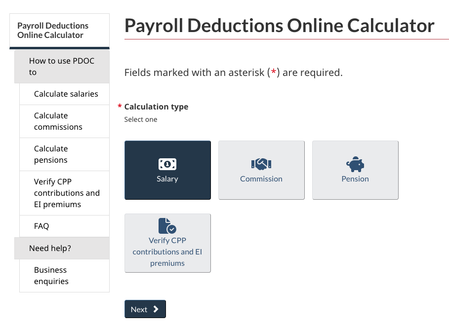 4.4 Income Tax – Canadian Payroll