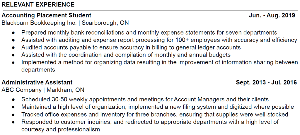 Resumes – Admin Industry Readiness